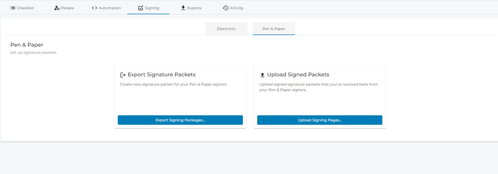 How do I create a Signing Package?